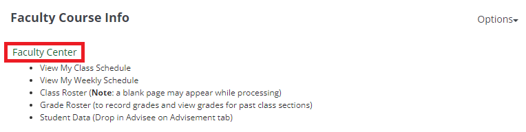 Faculty Center User Guide - Office of the Registrar - Cal Poly, San Luis Obispo